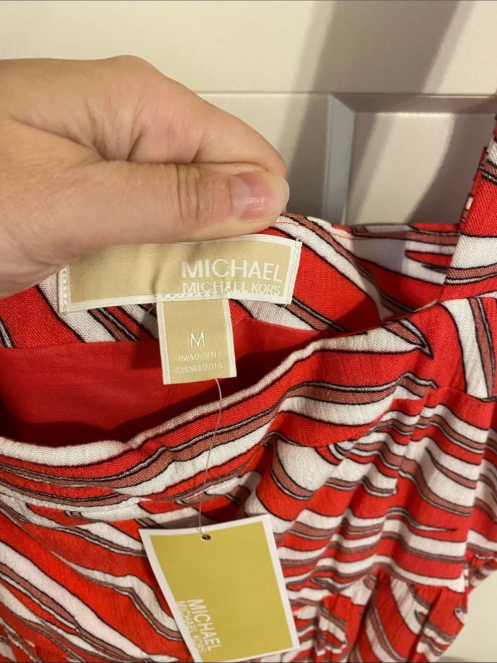 MICHAEL Michael Kors | Dresses | Michael Michael Kors Red And White ...